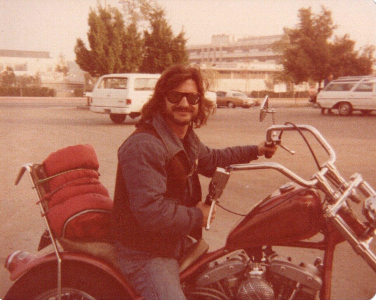 Lot of 12 1970's Photographs of Bikers Hanging Out in the Summer in ...