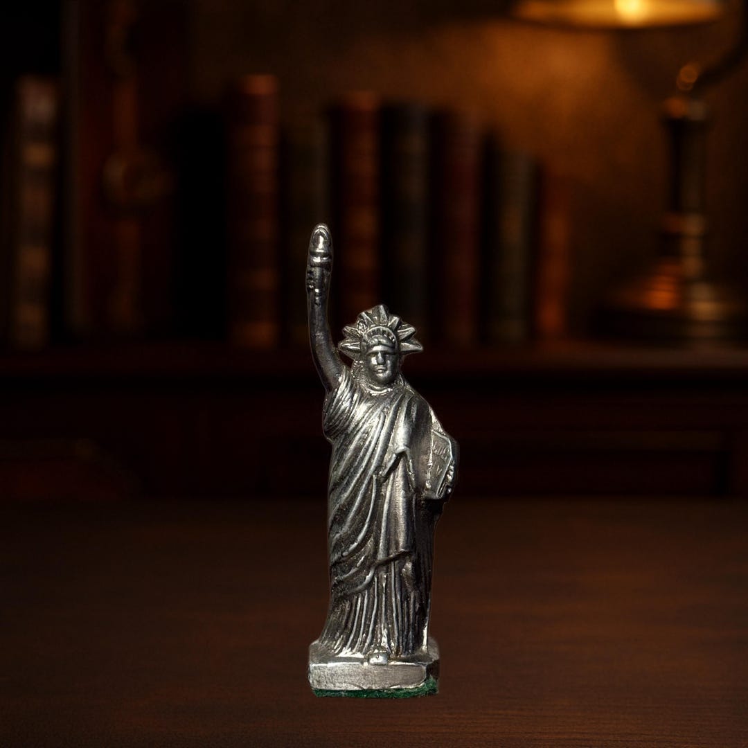 Vintage Statue of Liberty Pewter Figurine Small USA Souvenir - Etsy