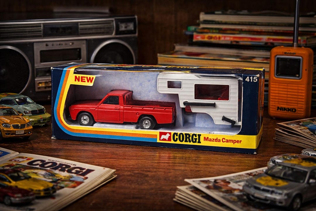 Vintage Corgi 415 Mazda Camper B1600 Pickup 1/36 Boxed 1976 - Etsy
