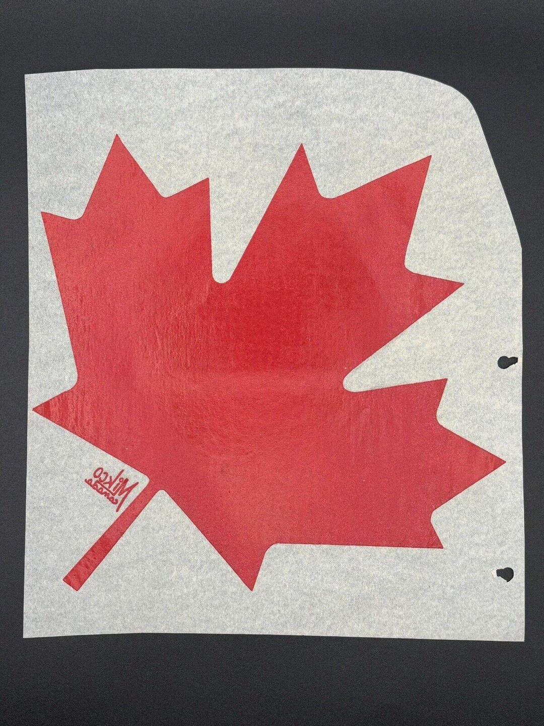 1970s MAPLE LEAF T-shirt Iron on Transfer Canada Flag Design 11"x10 ...