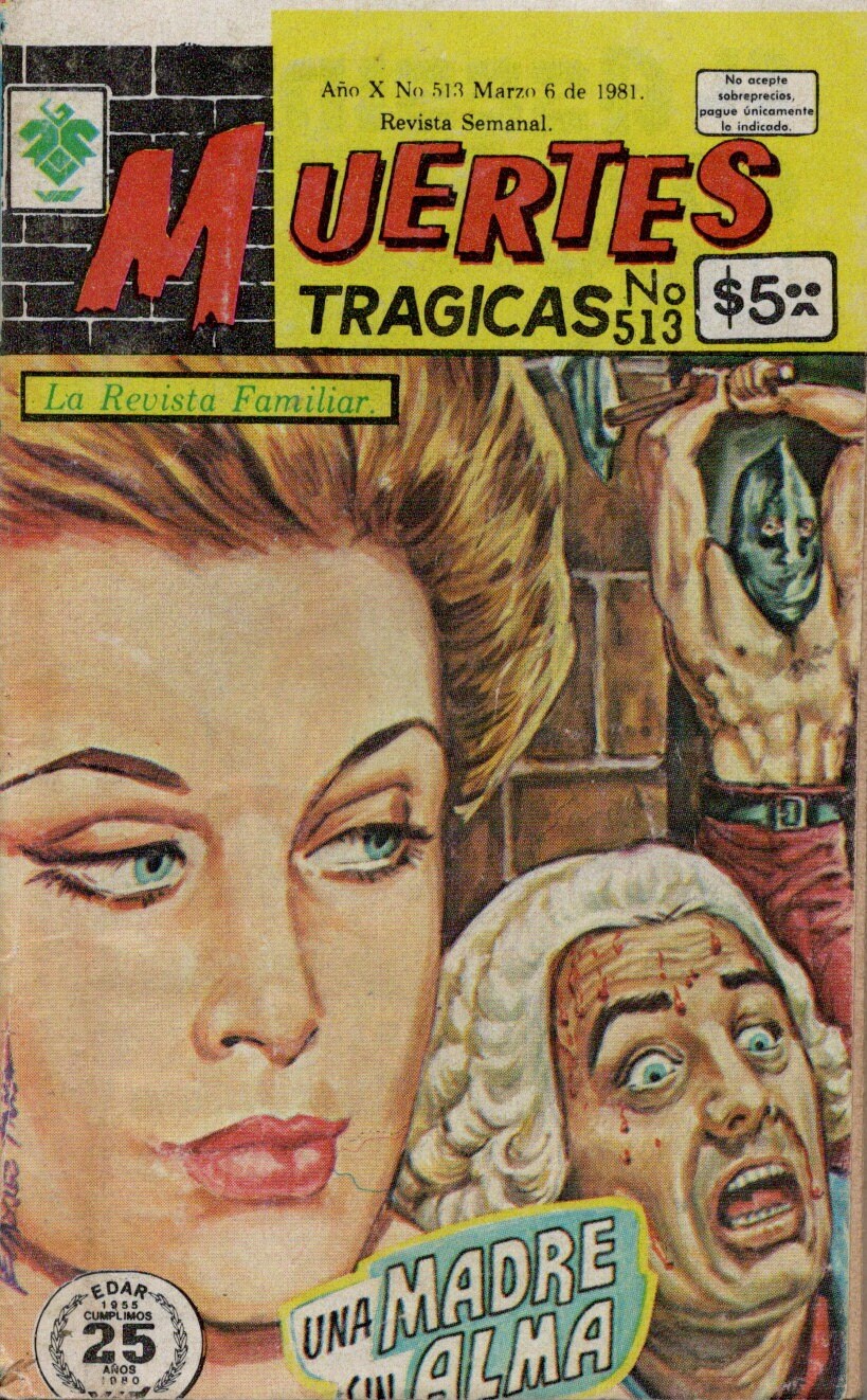 Bundle of 7 muertes Tragicas Rare 1980's Vintage Mexican Pulp Mini ...