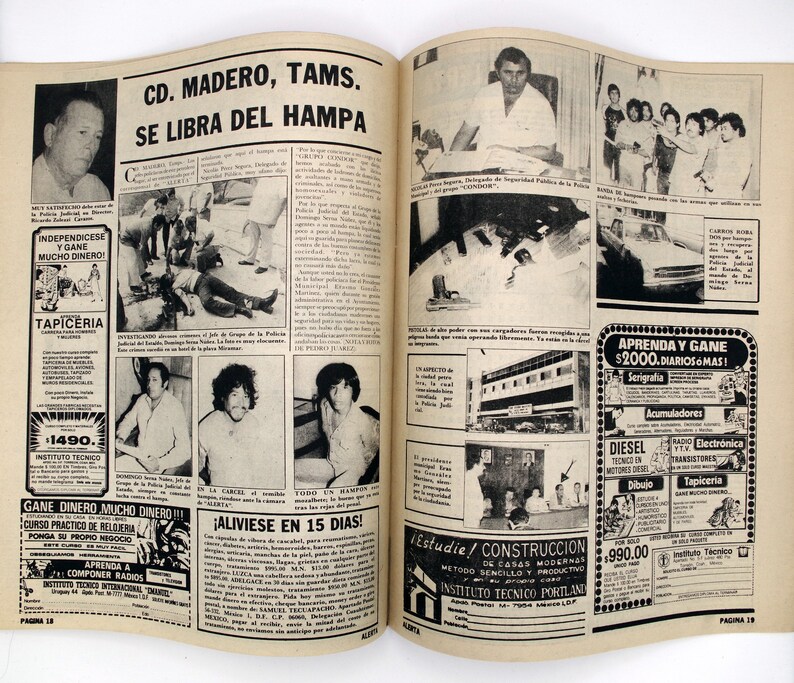 Rare ALERTA 1983 Vintage Nota Roja Crime Newspaper Tabloid - Etsy
