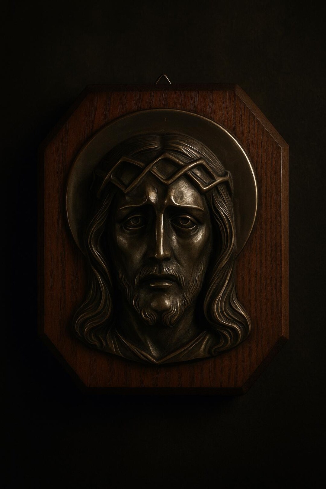 Antique Copper Jesus Wall Plaque • Early 1900s Relief • Christ With ...