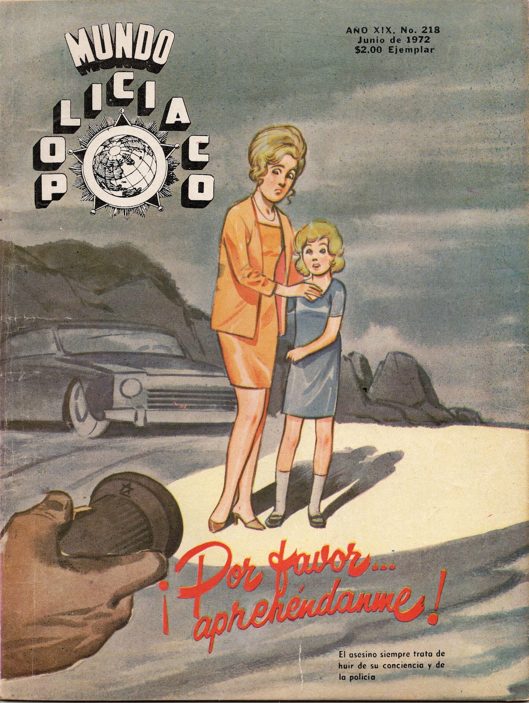 Rare 1970's Mexican True Crime Pulp MUNDO POLICIACO No. 218 1972 ...