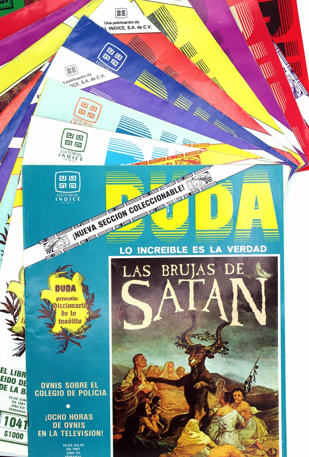 Lot of 10 duda 1990's Comic Books Vintage Mexican Comic Stories of ...