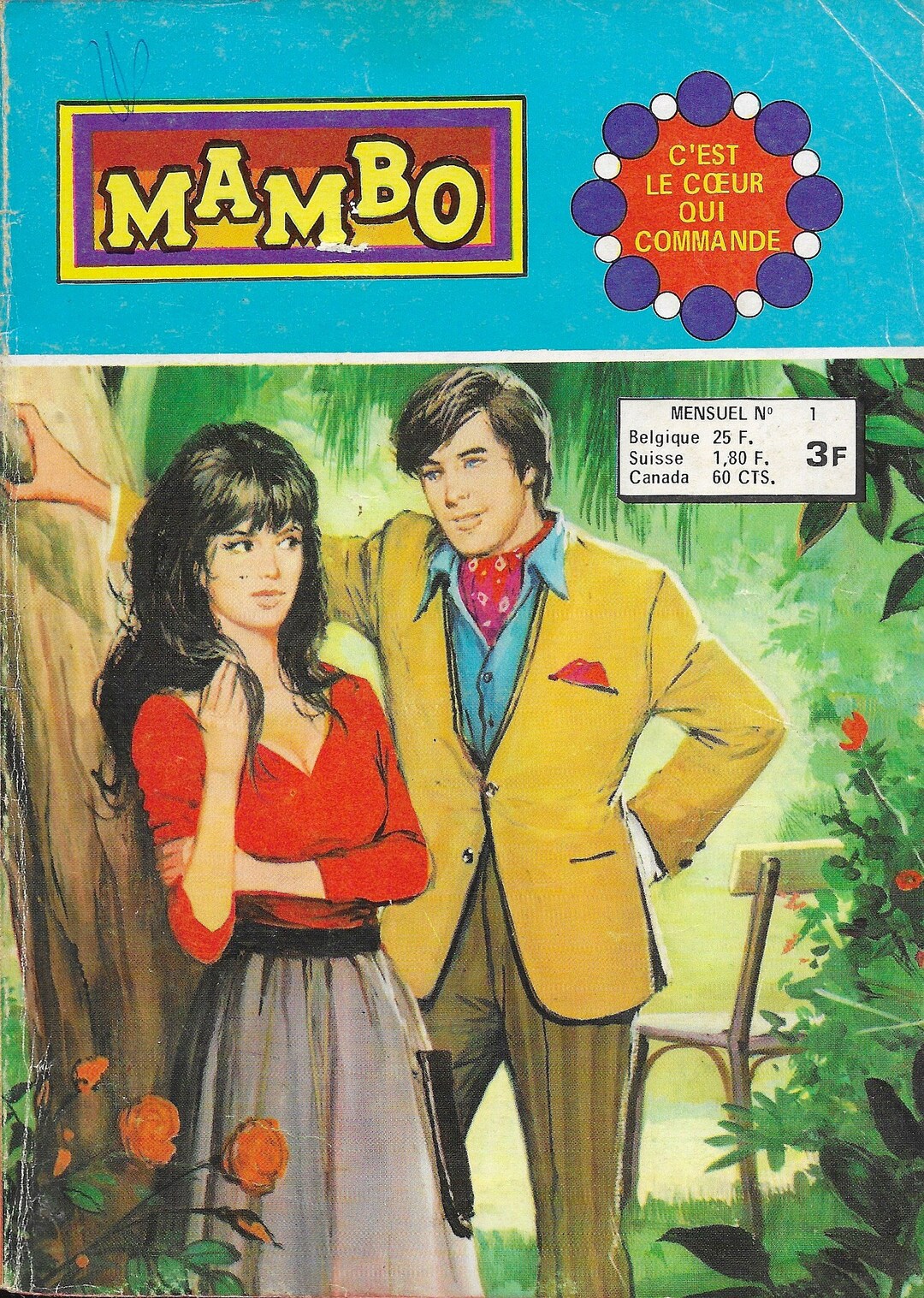 Mambo No 1 1978 Bande Dessinée Romantique Vintage French Romantic Comic ... Mambo No 1 1978 Bande Dessinée Romantique Vintage French Romantic Comic ...