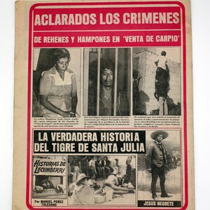 Rare ALERTA 1983 Vintage Nota Roja Crime Newspaper Tabloid - Etsy