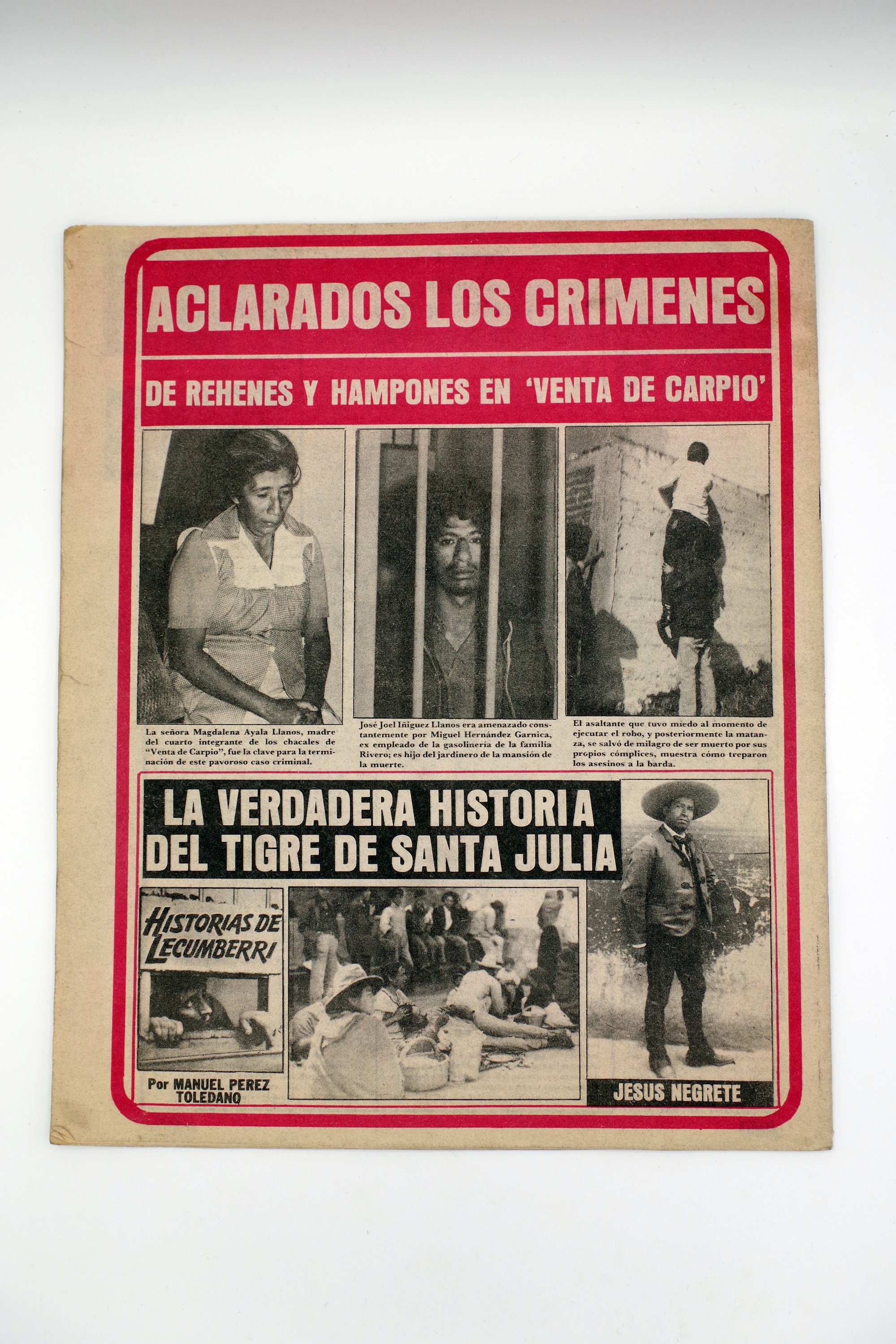 Rare ALERTA 1983 Vintage Nota Roja Crime Newspaper Tabloid - Etsy