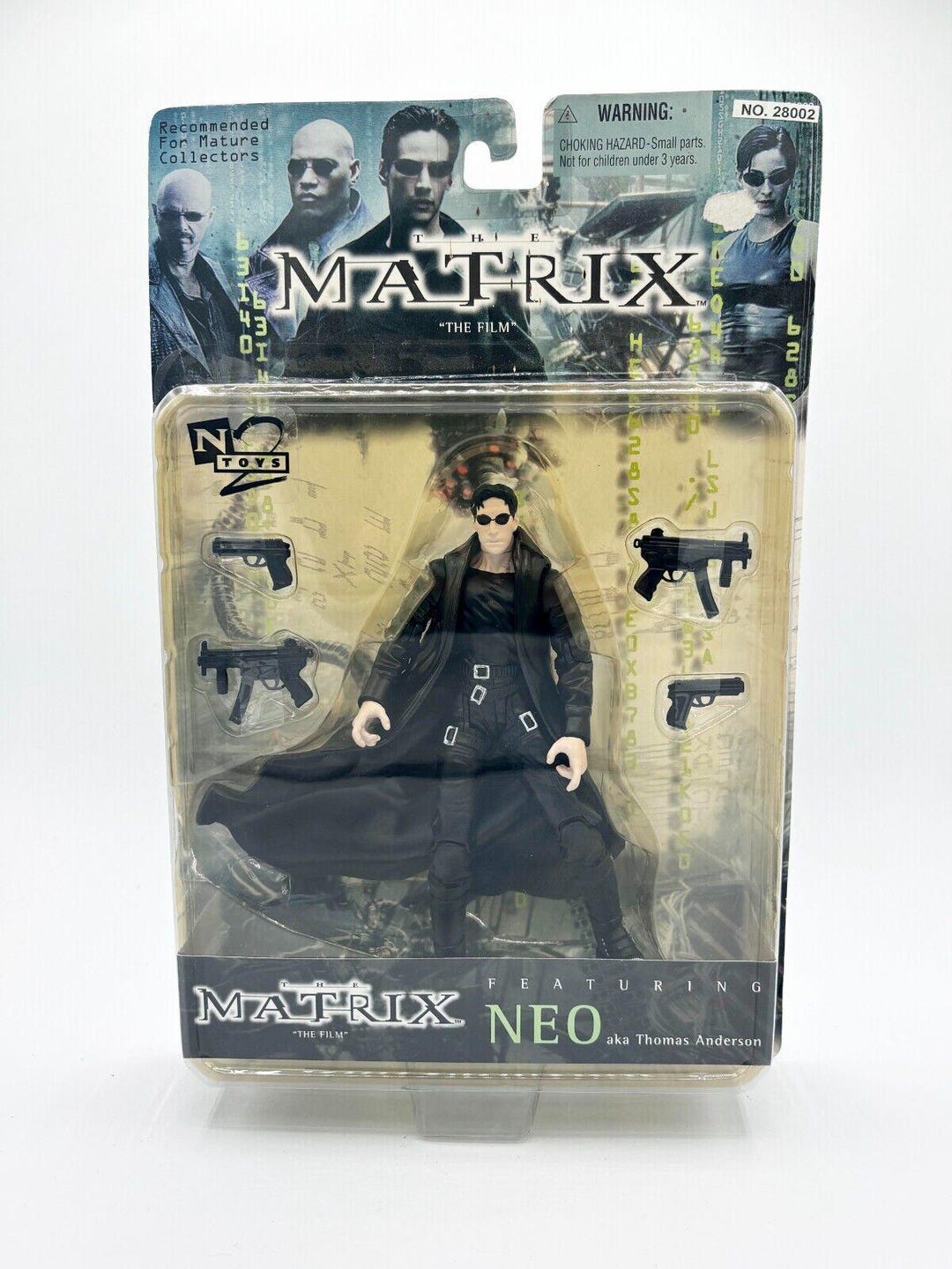 Neo Action Figure Series 1 New 1999 the Matrix Movie N2 Toys Sealed ...