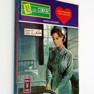 Lot of 7 Vintage Romance Pulp Comic Books in French From 1970's ...