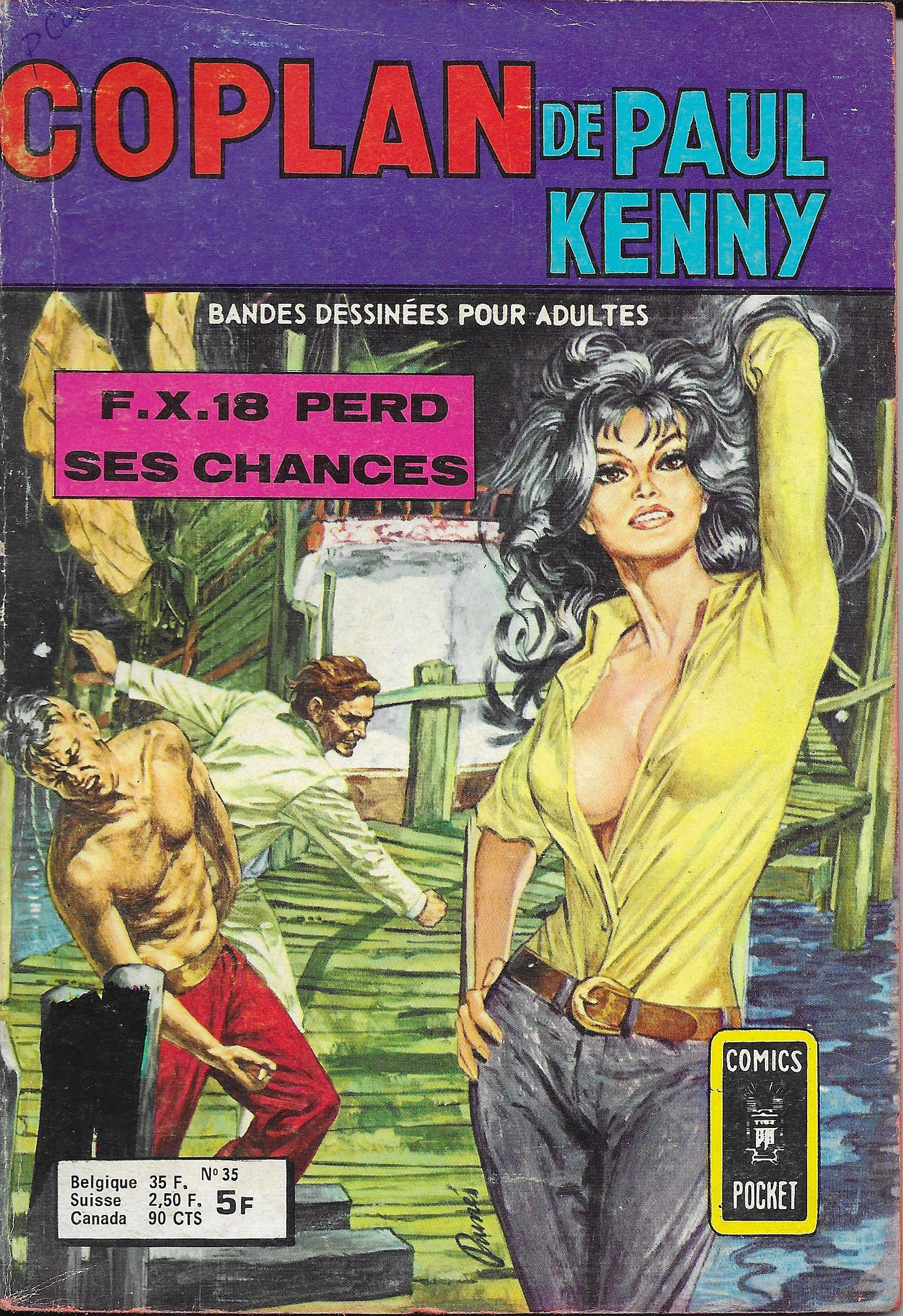 Coplan No 35 1977 Bande Dessinee Adulte Vintage French Adult Pulp Comic