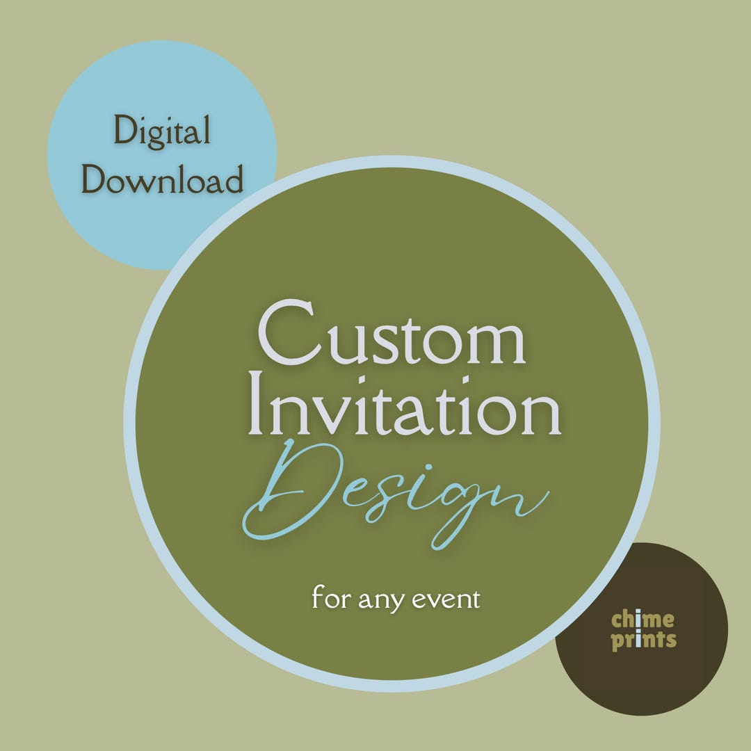 Custom Digital Invitation | Printable Personalized Invite for Any ...