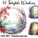Tree Fairies Watercolor Clipart Scenes, Fantasy Fairytale Digital/paper ...