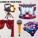 Concert & Stage Props Clipart, Instant Download, Lights Spotlight DJ ...