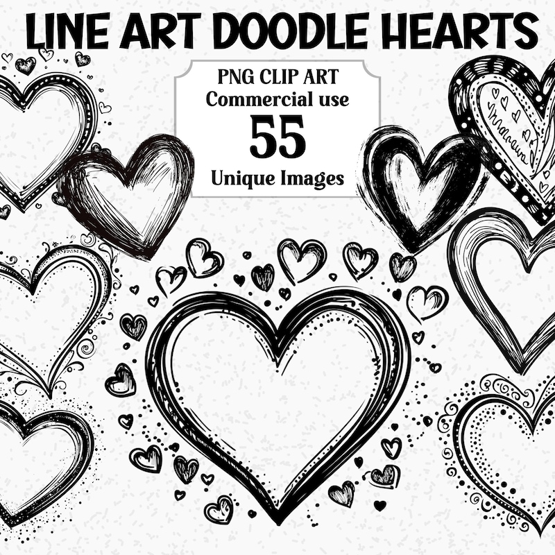 Doodle Heart - Etsy