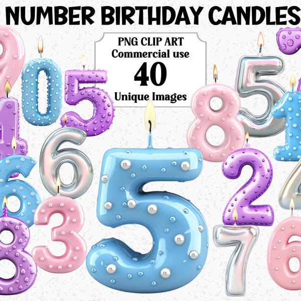 Number 2 Candle Boy - Etsy