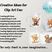 Cute Musical Bears Clipart, Instant Download, Music Guitar Drums Piano ...