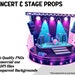 Concert & Stage Props Clipart, Instant Download, Lights Spotlight DJ ...