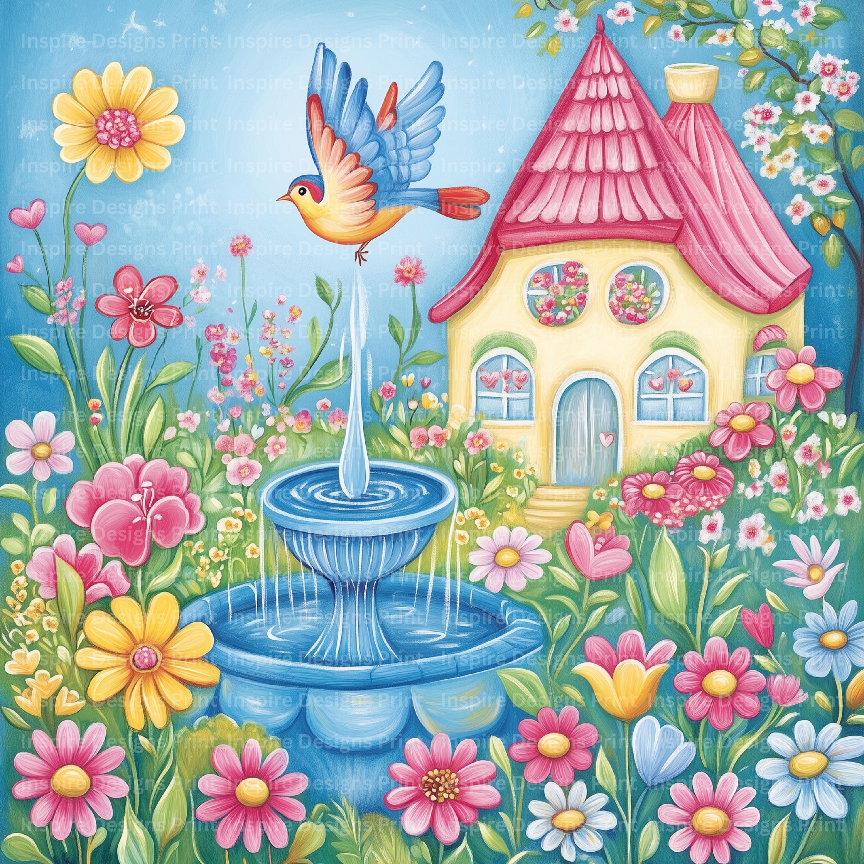 Clipart Whimsical Cute Pastel Cottages Digital & Paper Craft Instant ...