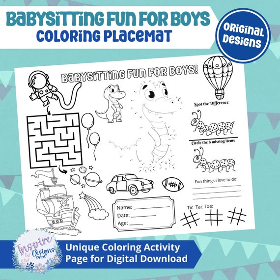 Babysitting Coloring Pages