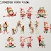 Cheeky Christmas Elves Watercolor Clipart, Craft Sublimation ...