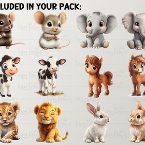 Cute Baby Animals PNG Clipart - Instant Download Commercial Use, Tigers ...