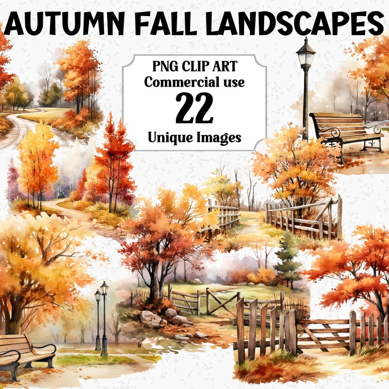 Autumn Scene - Etsy