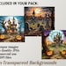 Spooky Halloween Scenes Watercolor Clipart, Craft Digital Papers ...