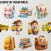 3D Style Back to School Clipart Set2, Commercial Use Children People ...