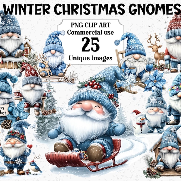 Winter Gnome Png - Etsy