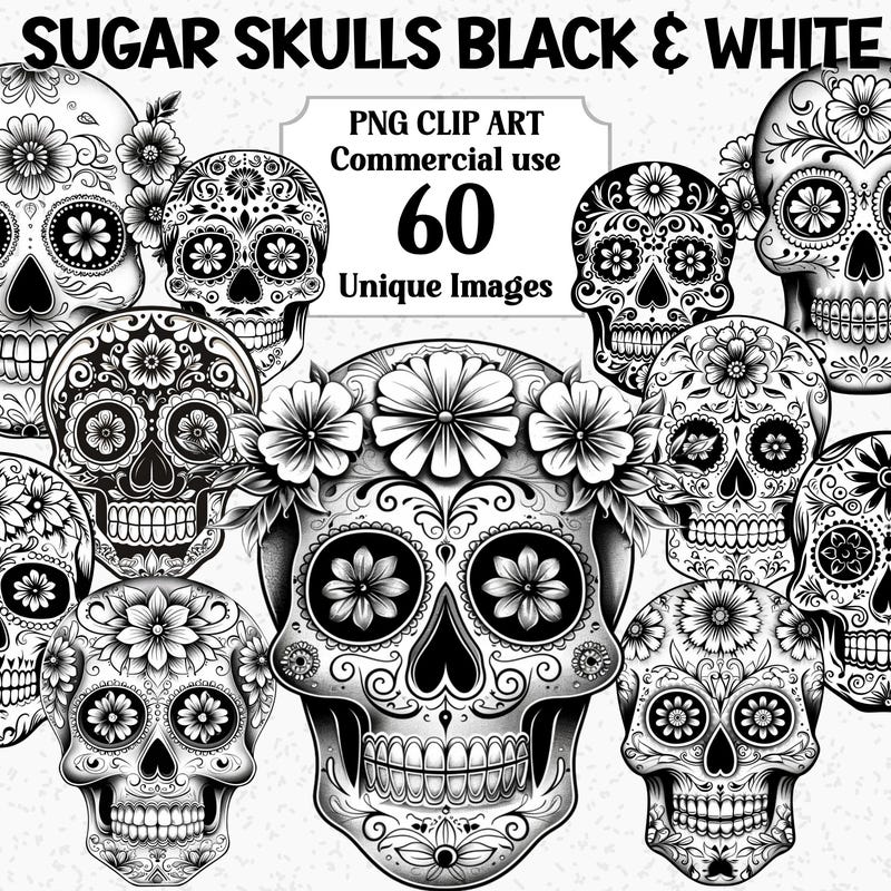 Sugar Skull Skeleton - Etsy