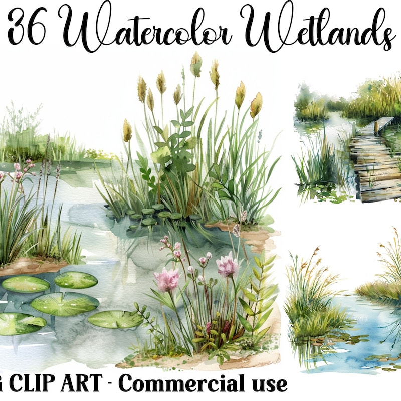 Fantasy Swamp Clipart - Etsy UK