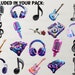 Concert & Stage Props Clipart, Instant Download, Lights Spotlight DJ ...