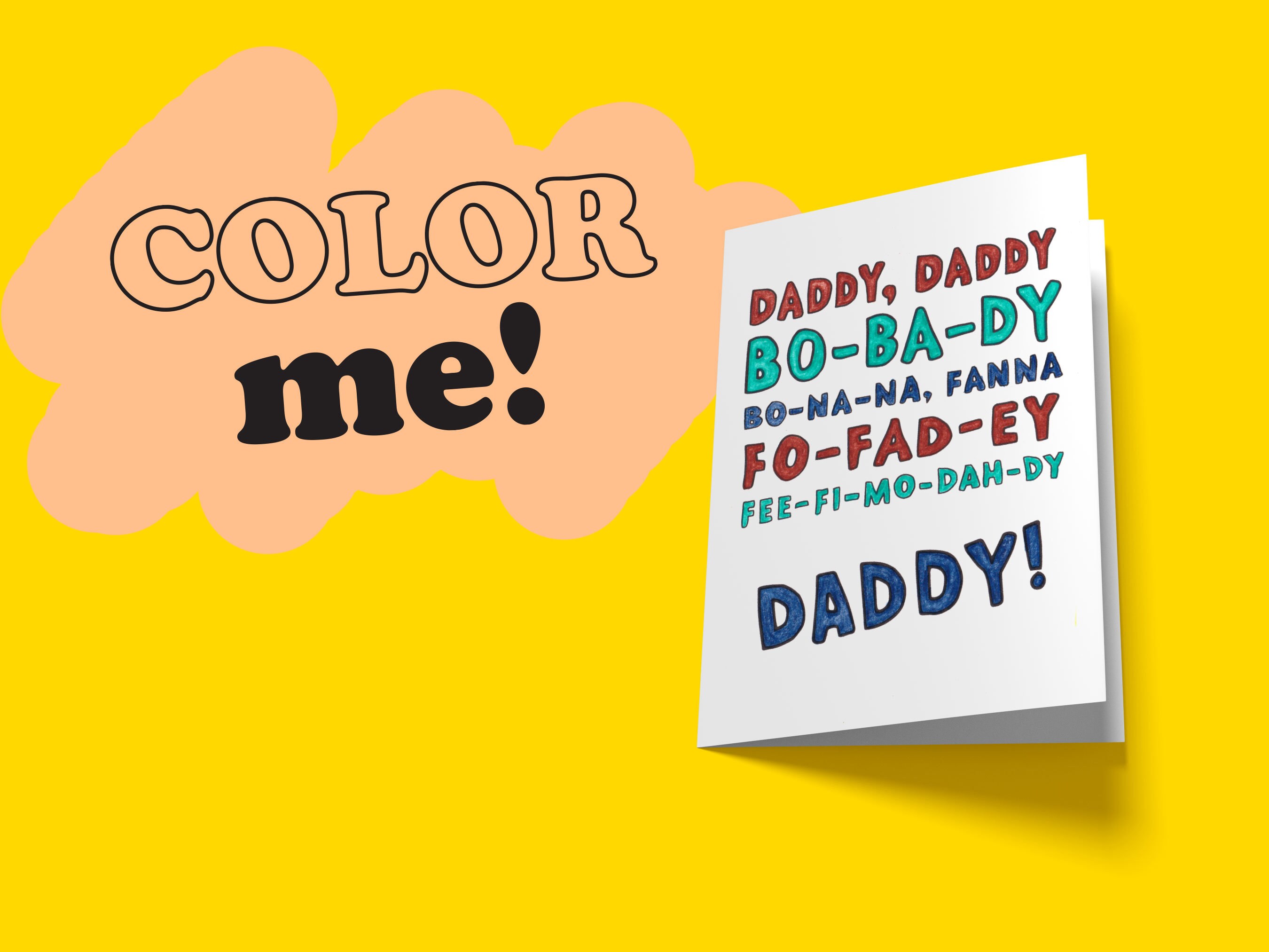 Daddy Printable Card | Dad Father's Day Card | Dad Birthday Fun | Dad ...