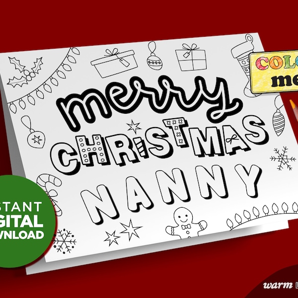 Nanny Coloring Page - Etsy