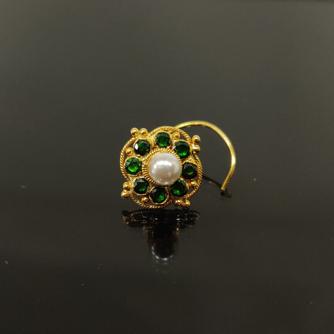 Gold Nose Stud Tiny Nose Stud Small Nose Stud Tribal Nose Stud Indian ...