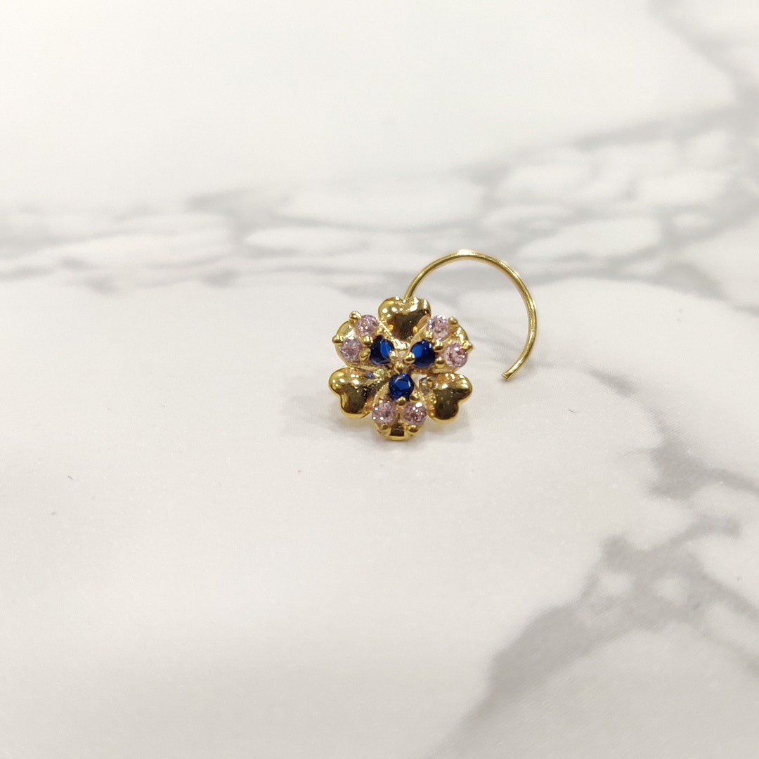 20 Gauge Studs Dainty Nose Stud 18k Solid Gold Nose Stud Cute Nose Stud ...