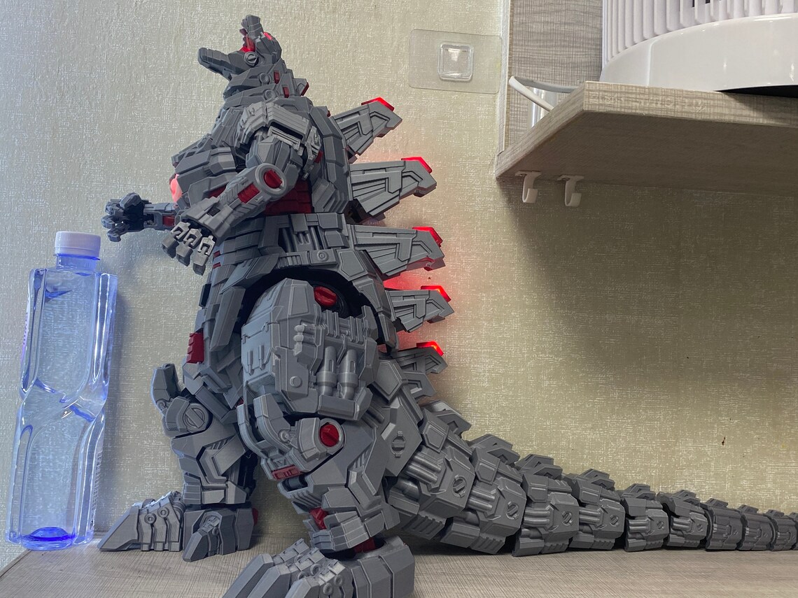 Mechanical Godzilla Print - Etsy