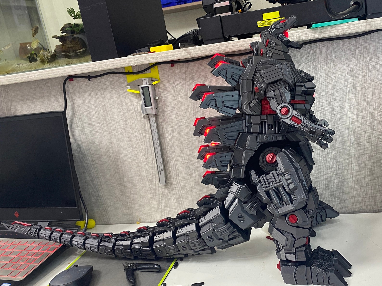 Mechanical Godzilla Print - Etsy