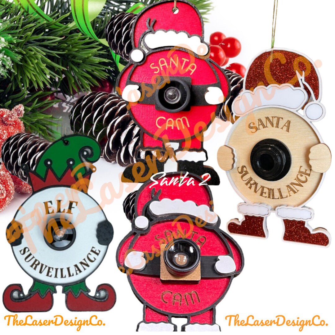 Santa Cam Surveillance Camera Elf Cam Christmas Tree Ornament - Etsy