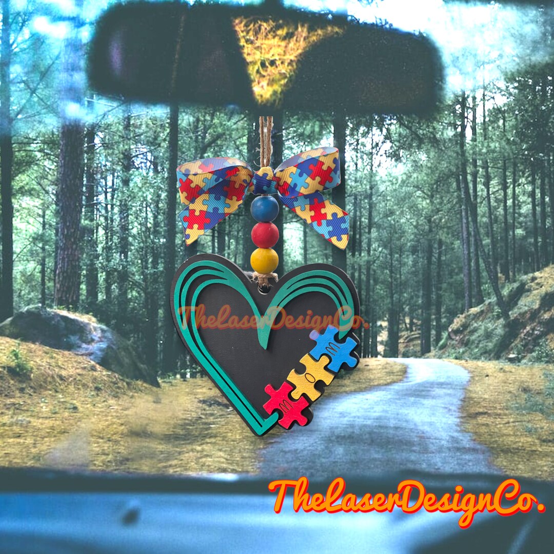 Autism Awareness | Rearview Mirror Charm | Autism Mom Car Charm - Etsy