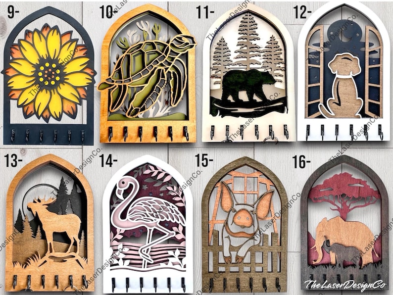 Arch Key Hangers | House Warming | Gift for Home | Wooden Wall Key ...
