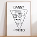 Danny Devito Print, Funny Print, Line Illustration, Home Print, Home ...