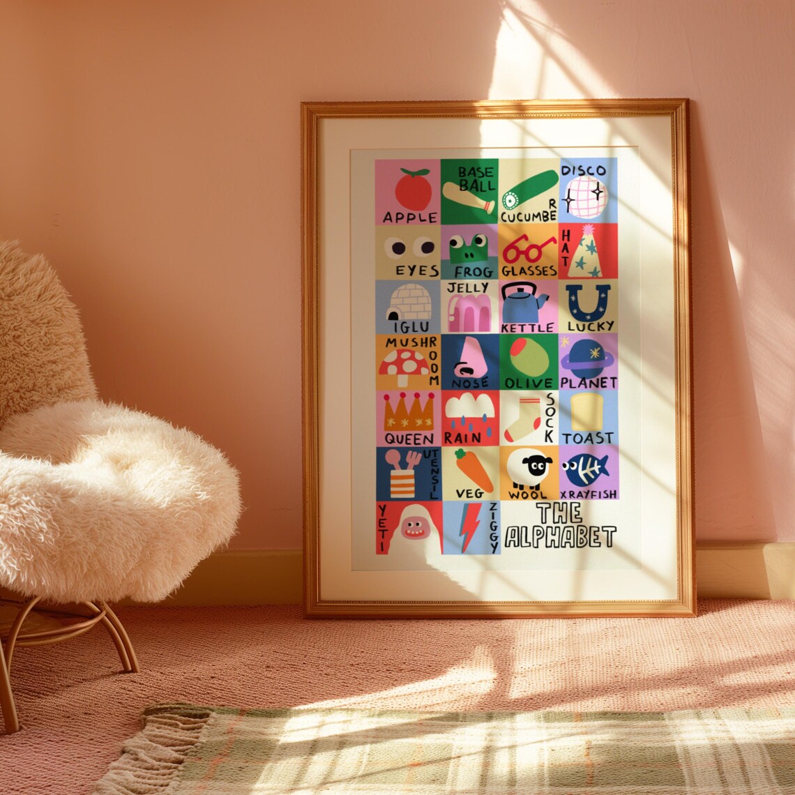 Colourful Alphabet Digital Download Print, Nursery Decor, Children’s ...
