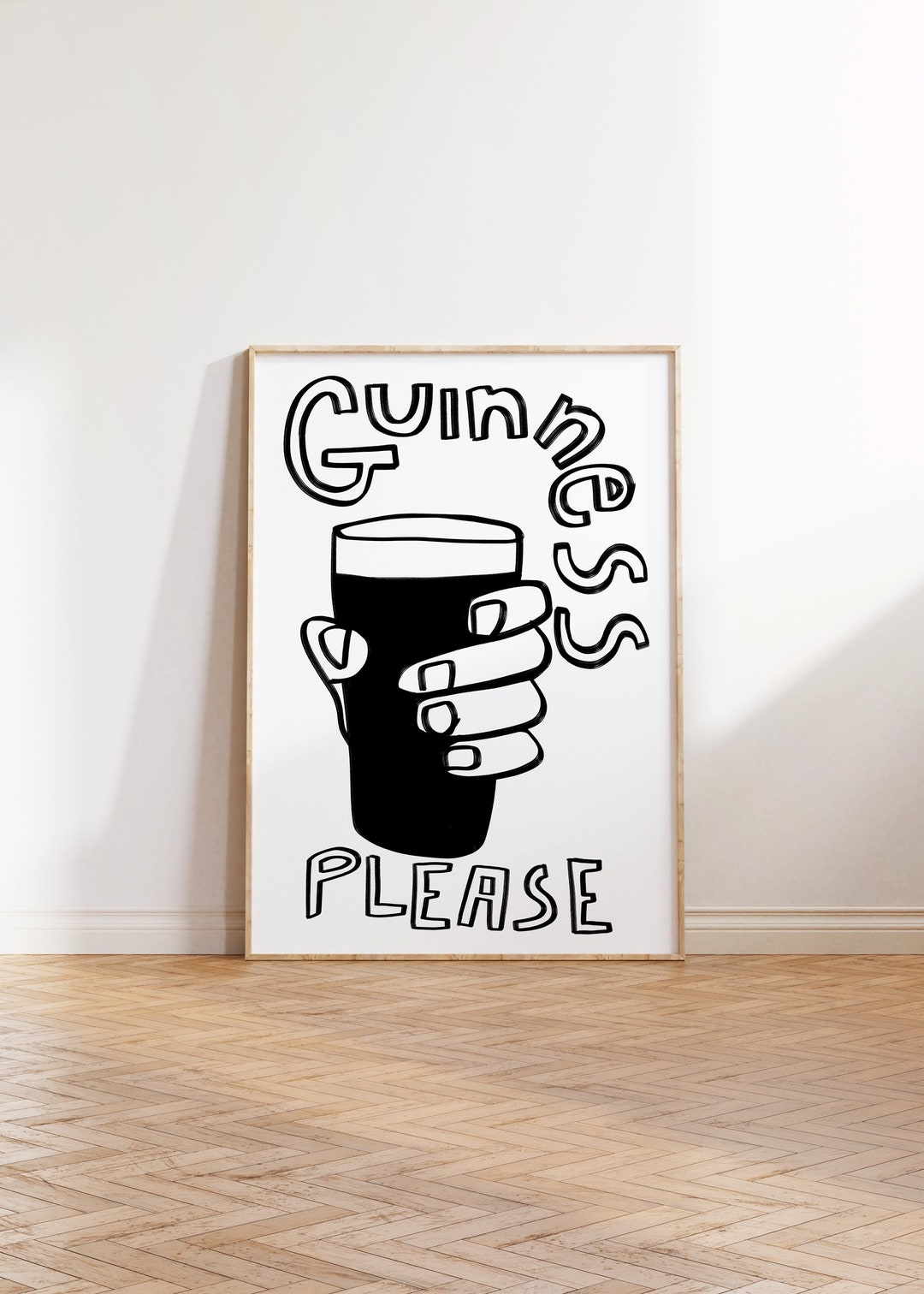 Kitchen Print, Retro Cartoon Print, Pint Print, Bar Print, Retro Home ...