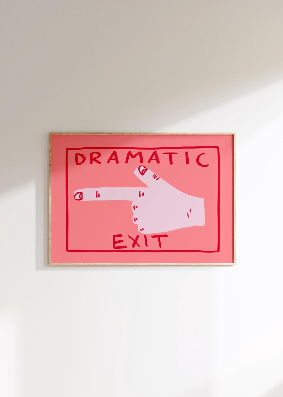 Dramatic Exit Digital Download Art, Home Decor Wall Art, Digital ...