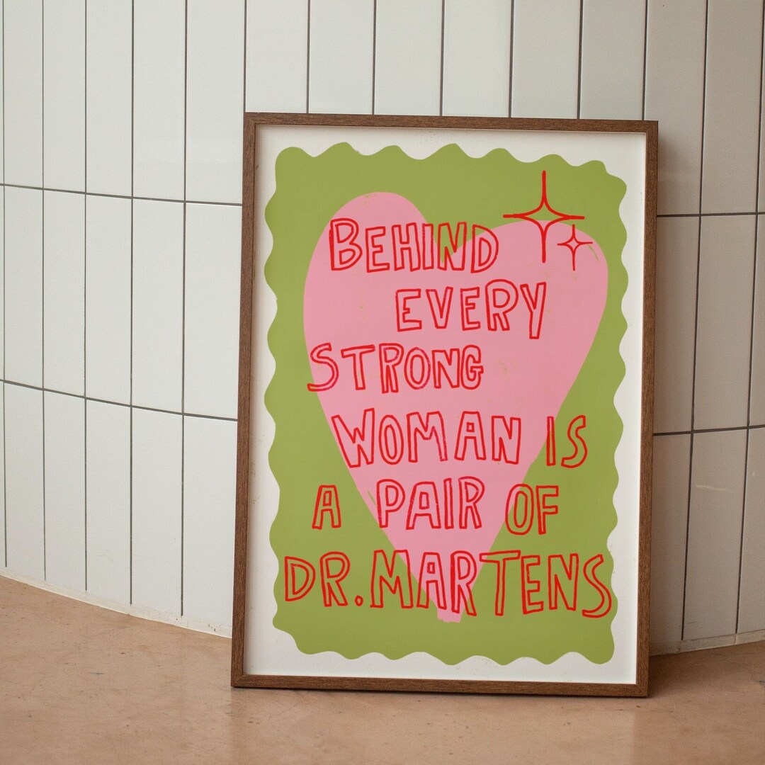 Strong Woman Print, Pink Print, Feminism Print, Empowerment Print ...