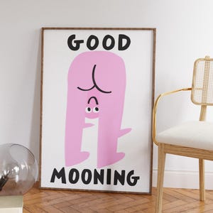 Good Mooning Digital Download Art, Home Decor Wall Art, Digital ...