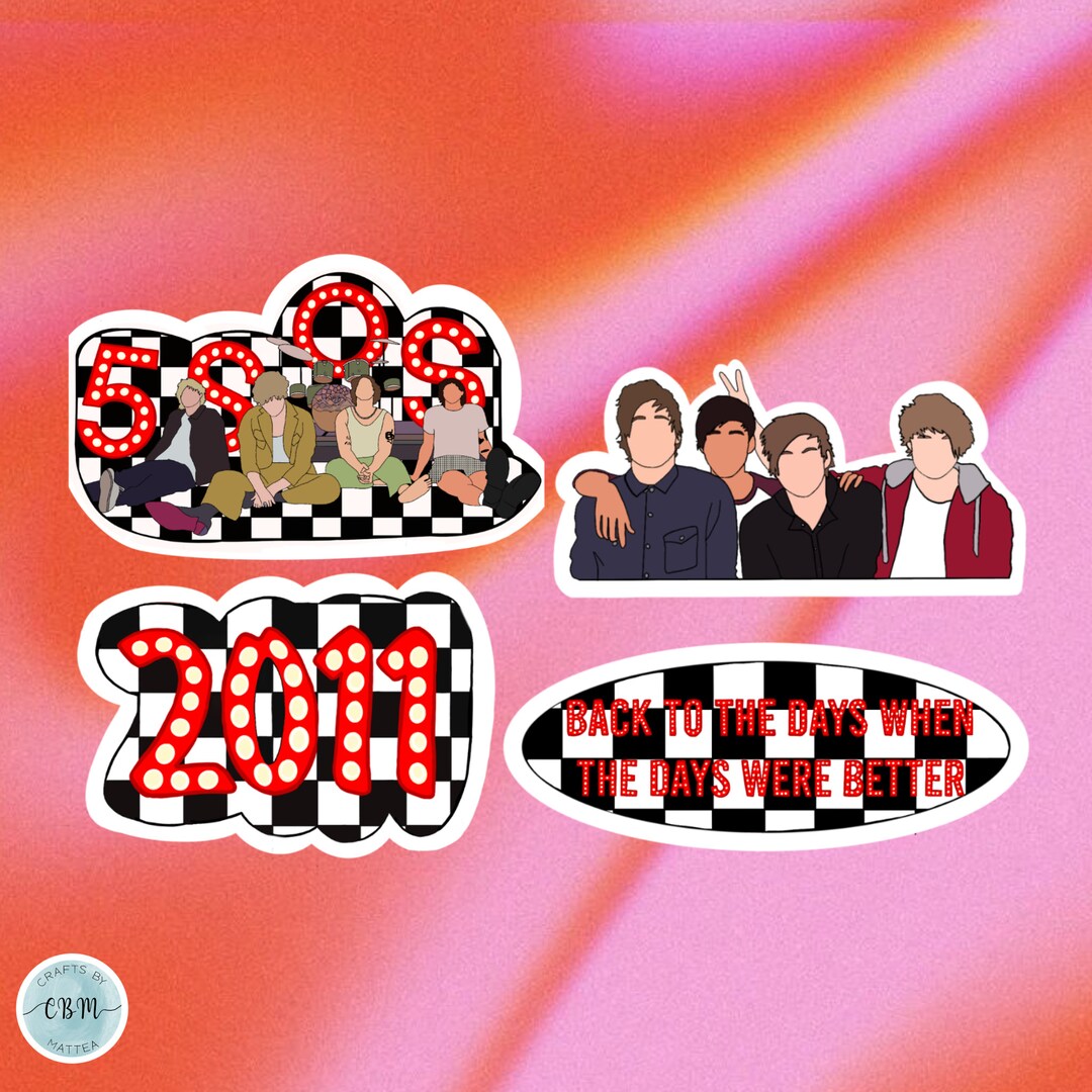 5SOS 2011 Sticker Set - Etsy