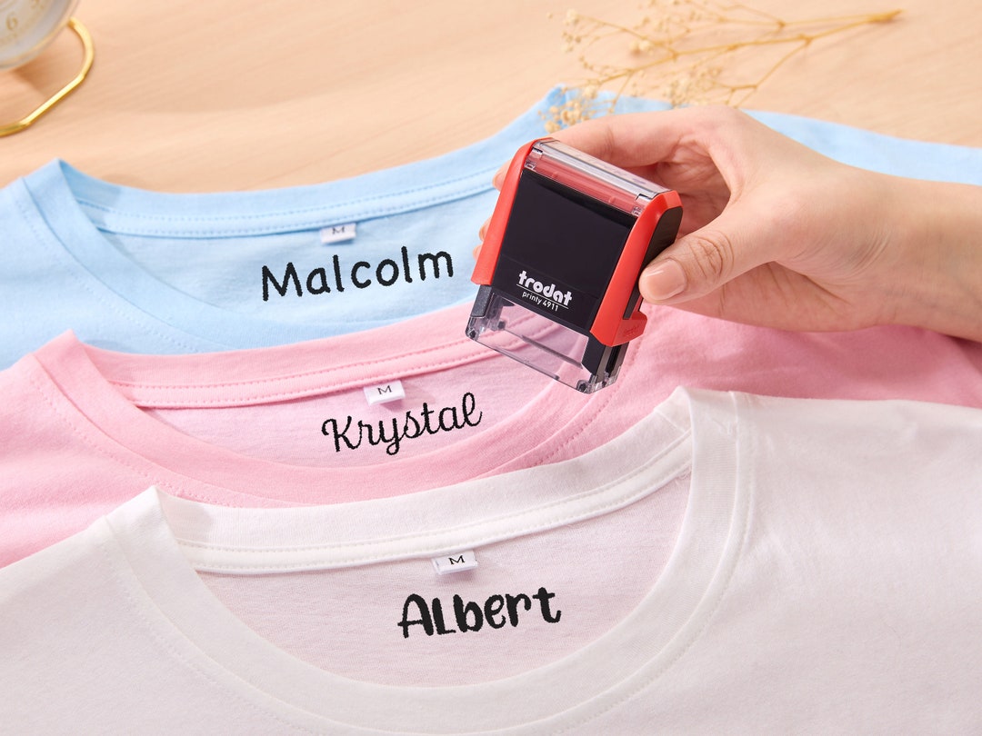 Custom Clothing Stamp,personalized Fabric Stamp,self Inking Stamp for ...